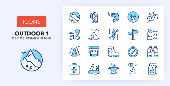 「Outdoor Recreation Icons」の写真素材 | 248,763件の無料イラスト画像 | Adobe Stock