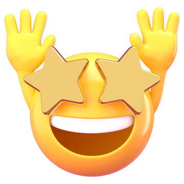 Super Excited Emoji Emoji, Face, Happy, Smiley, Super Icon Download