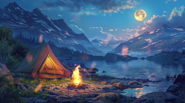 "Camping Scene" Images – Browse 1,650 Stock Photos, Vectors, and Video ...