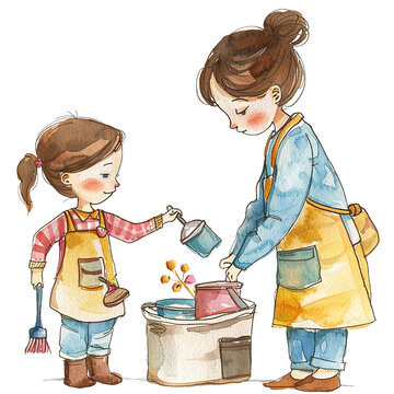 Kids Helping Each Other Clipart