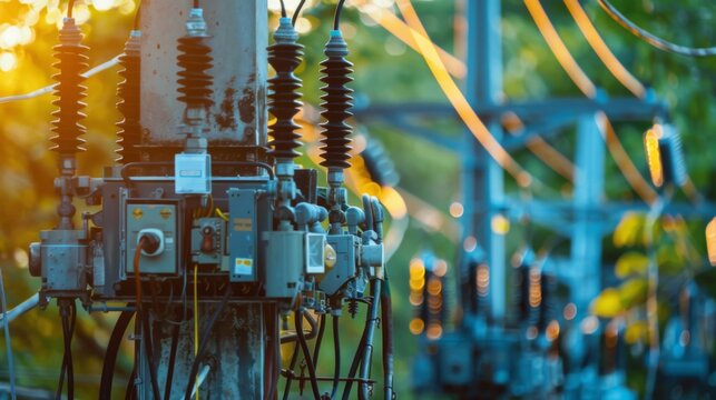 Pole Electric Electrical Infrastructure Electricity Electrical ...
