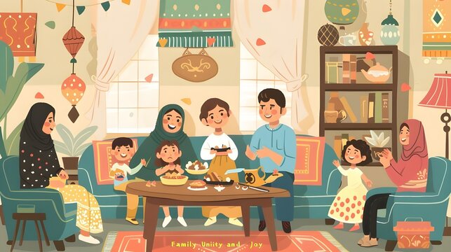 Family Gathering Cartoon Images – Browse 7,479 Stock Photos, Vectors ...