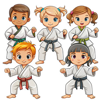 Karate Clip Art Kids Karate Kid Clip Art Vector Images (86)