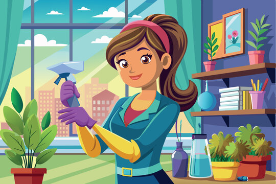Cleaning Lady Cartoon Images – Browse 62,418 Stock Photos, Vectors, and ...