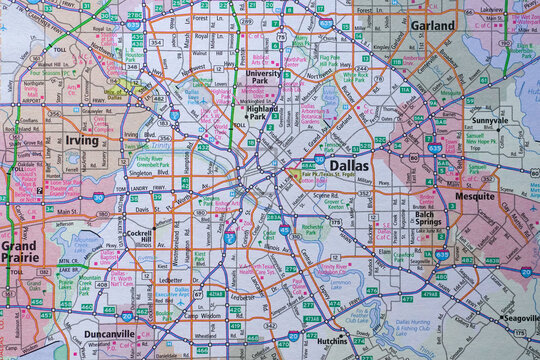 Printable Map Of Dallas Area