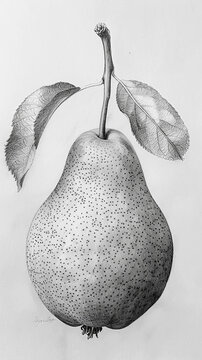 Pear Drawing Pencil