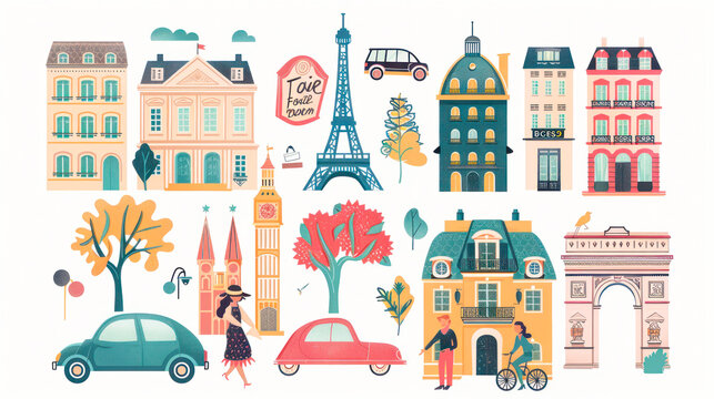 Paris Cartoon Images – Browse 23,970 Stock Photos, Vectors, and Video ...