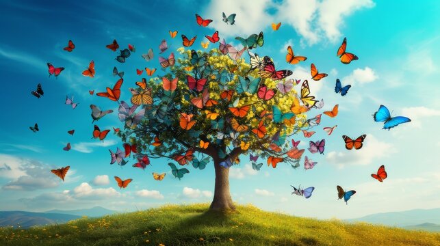 Butterfly Tree Images – Browse 433,074 Stock Photos, Vectors, and Video ...