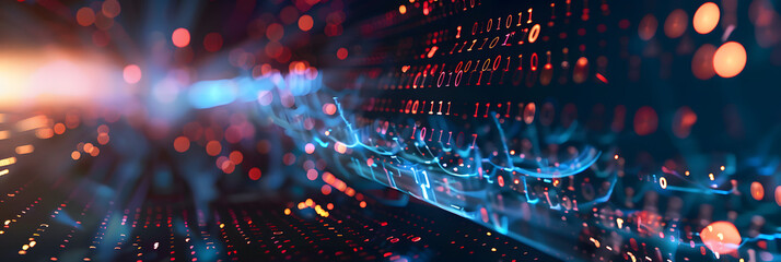 Digital background perfect for tech processes, neural networks ...