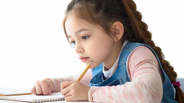 Kid Writing White Background Images – Browse 96,685 Stock Photos ...