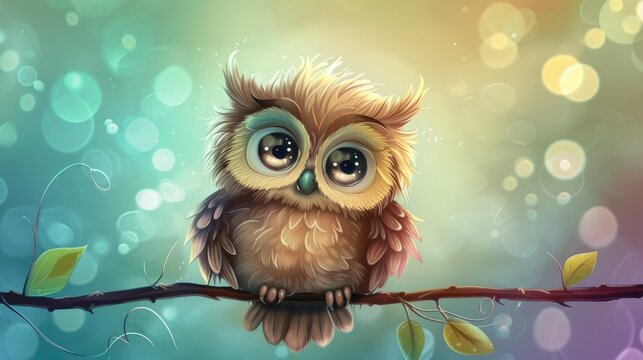 Animated Owl Desktop Background