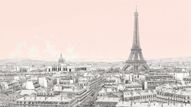 Simple Background Wallpaper Paris