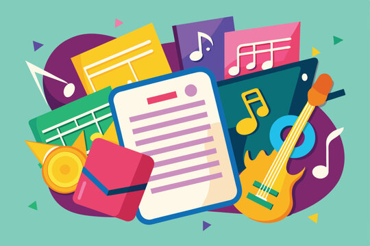 "Music Elements" Images – Browse 701 Stock Photos, Vectors, and Video ...