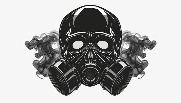 Gas Mask Logo Vector