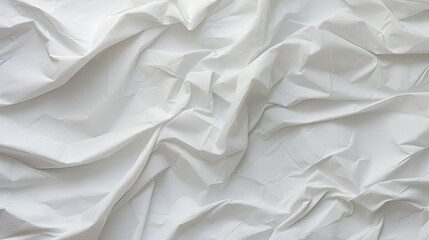 A high-resolution photograph of a crumpled white paper texture with ...
