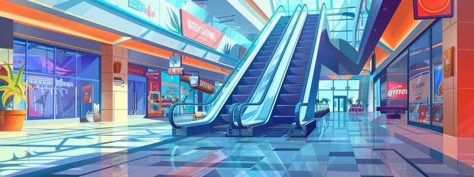 Shopping Mall Cartoon Images – Browse 36,552 Stock Photos, Vectors, and ...
