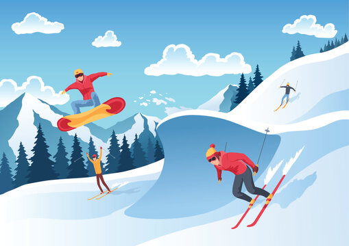 Ski Cartoon Images – Browse 57,817 Stock Photos, Vectors, and Video ...
