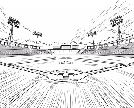 Baseball Field Cartoon Images – Browse 6,574 Stock Photos, Vectors, and ...