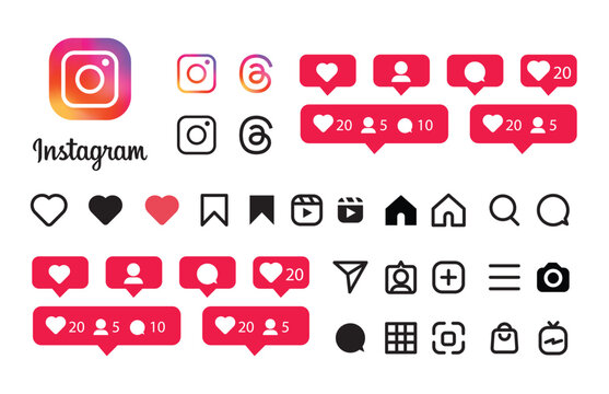 Icone Plano Do Instagram Coleção De Postagens Do Instagram Do Dia Do