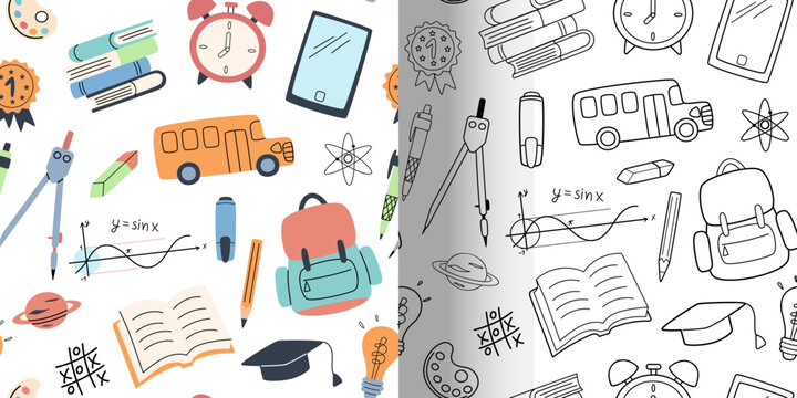 "School Pattern" Images – Browse 797 Stock Photos, Vectors, and Video ...