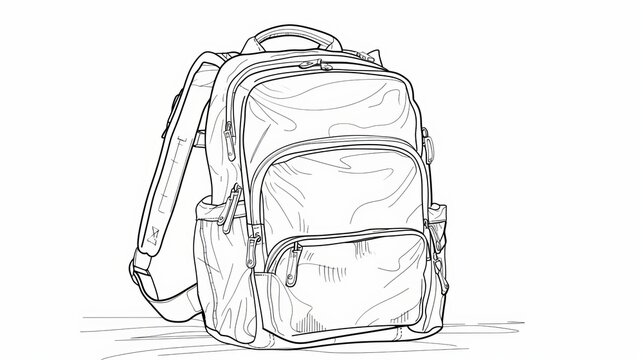 Backpack Outline Images – Browse 64,442 Stock Photos, Vectors, and ...
