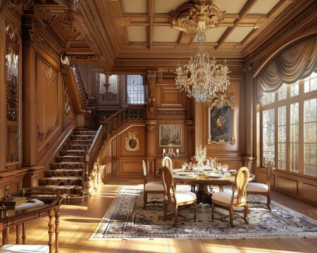 inside a manor house