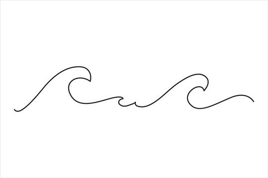 Waves Drawing Simple The Great Wave Art Project Kids Messy Little
