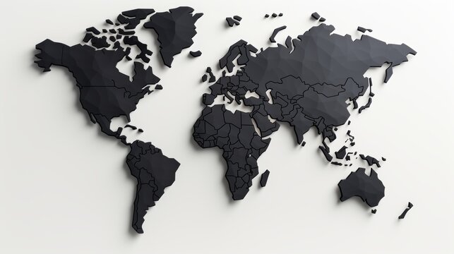 World Map Graphic Design Vector