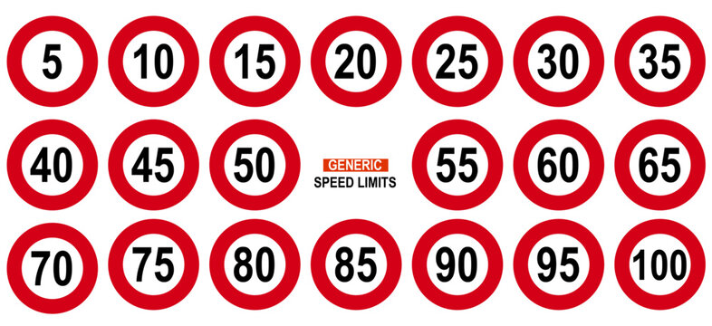 "Speed Limit Signs" Images – Browse 441 Stock Photos, Vectors, and ...