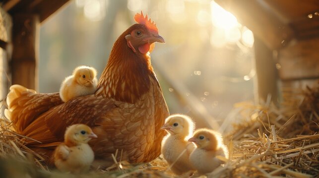 Hen With Chicks Images – Browse 247,736 Stock Photos, Vectors, and ...
