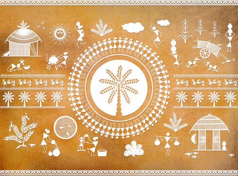 Warli painting store