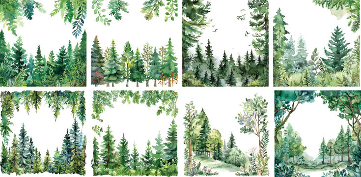 Forest Border Design For Project