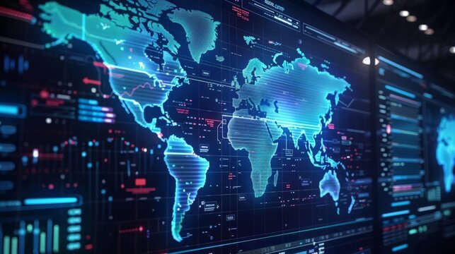"Digital World Map" Images – Browse 4,389 Stock Photos, Vectors, and ...