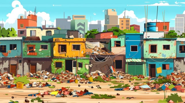 Slum Area Cartoon