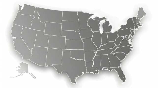 Us Map With State Names Images – Browse 8,360 Stock Photos, Vectors ...