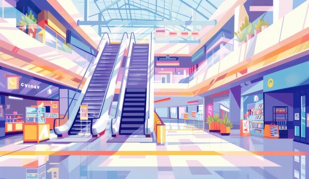 Shopping Mall Cartoon Images – Browse 36,552 Stock Photos, Vectors, and ...