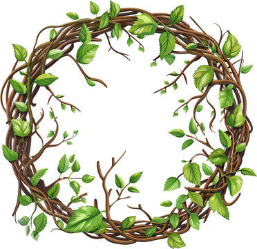 Circle Vine Frame Images – Browse 5,807 Stock Photos, Vectors, and ...