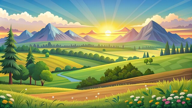 Cartoon Scenic Backgrounds Images – Browse 131,410 Stock Photos ...