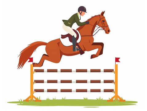 Horse Jumping Cartoon Images – Browse 9,987 Stock Photos, Vectors, and ...