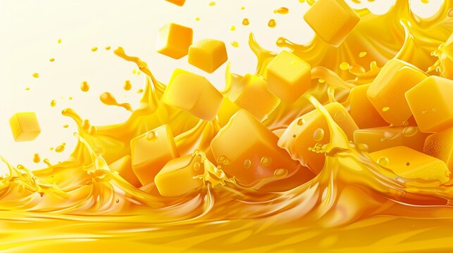 Mango Juice Splash Png