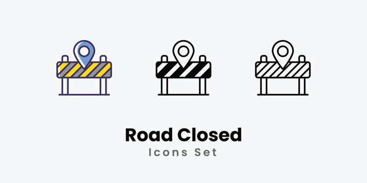 road closure icon