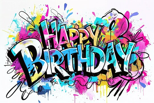 Happy Birthday Graffiti Letters Happy Birthday Graffiti Bilder: