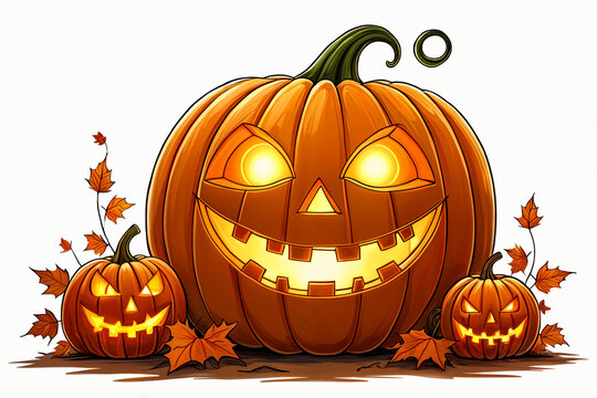 Halloween pumpkin cartoon store