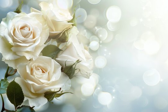 white rose background design