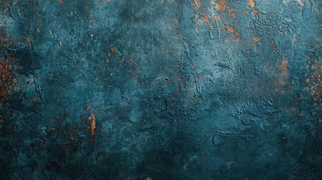 Scratched Blue Metal Texture