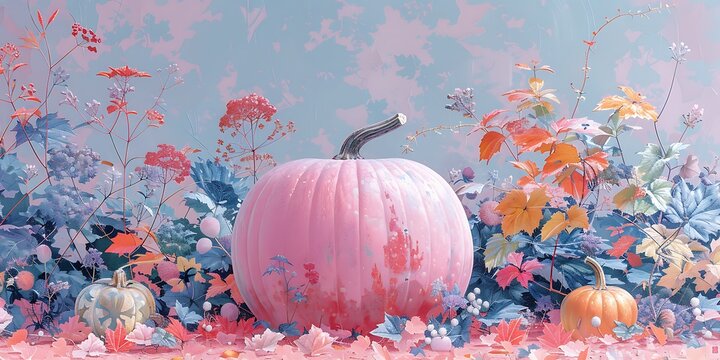 Pink Pumpkin Background Images – Browse 46,087 Stock Photos, Vectors ...