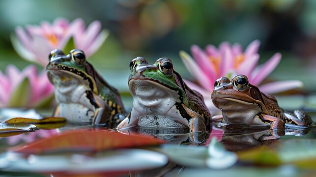 Frogs On Lily Pads Images – Browse 16,249 Stock Photos, Vectors, and ...