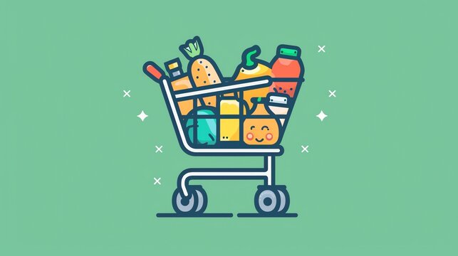 Shopping Cart Cartoon Images – Browse 47,330 Stock Photos, Vectors, and ...