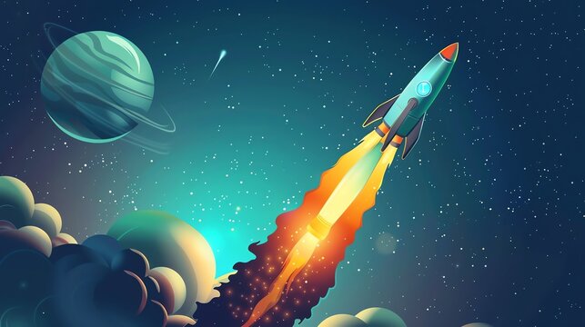 Rocket Cartoon Images – Browse 244,913 Stock Photos, Vectors, and Video ...