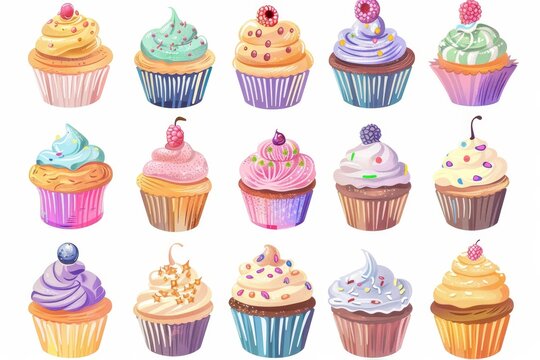 Cute Cupcakes Clipart